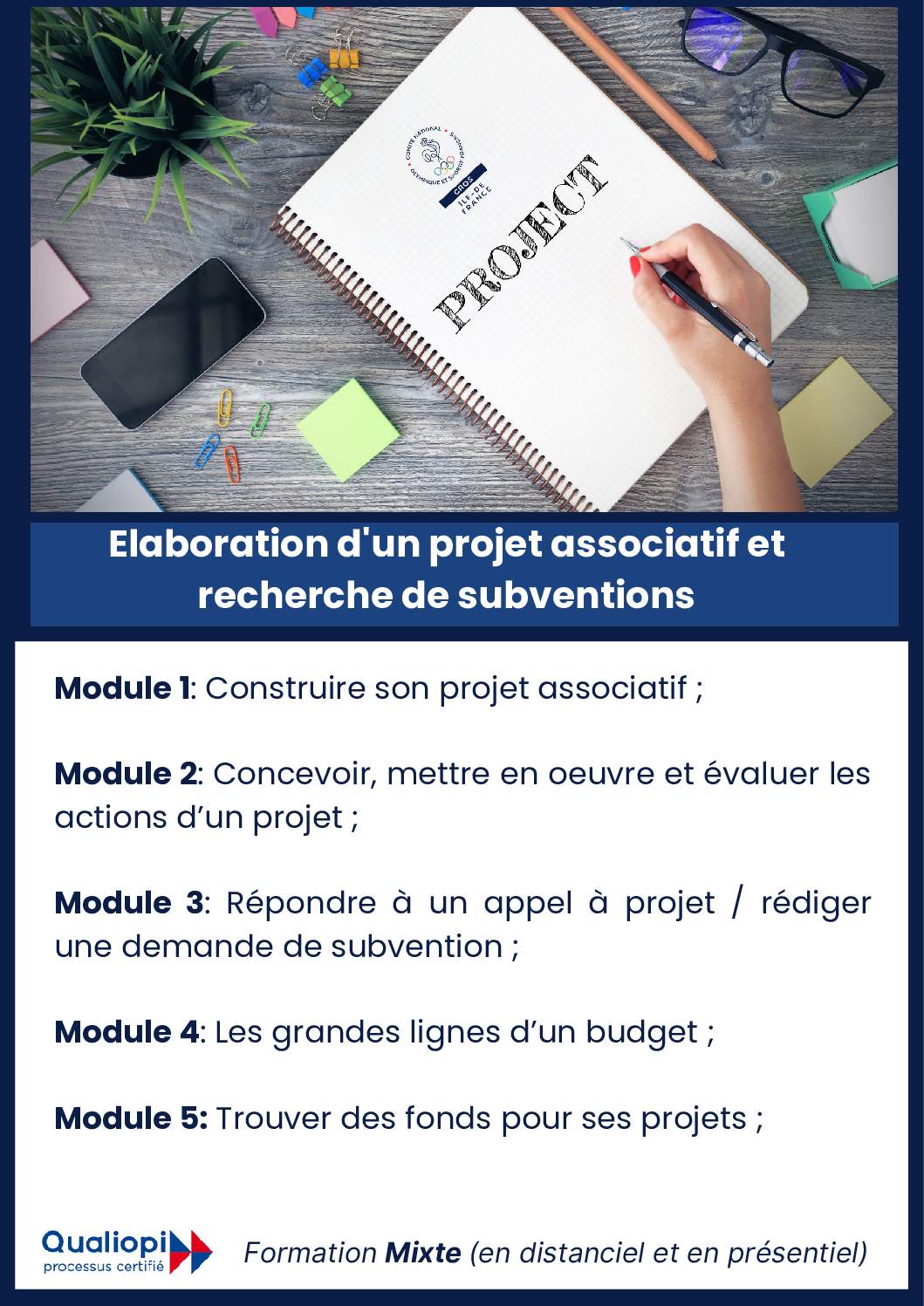Formations : Vie associative – Gestion financière - CROS Île-de-France